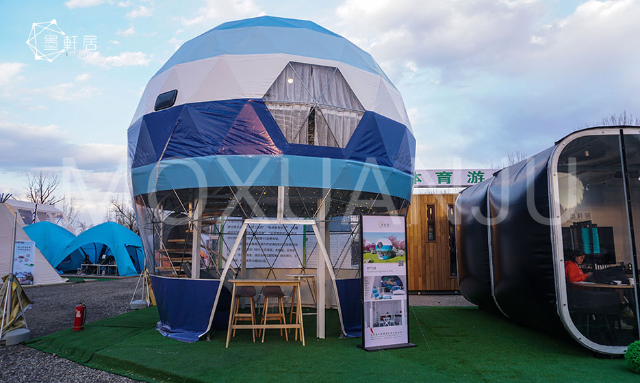 Hot Balloon Glamping Tent | Two Story Geodesic Dome - Moxuaju