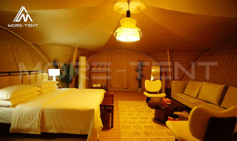 How to secure glamping tent for strong winds and storms? - MORE TENT ...