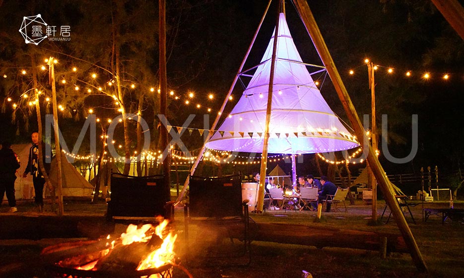 Bamboo Tipi | Bamboo Lantern Tent - MoxuanJu Glamping Tent